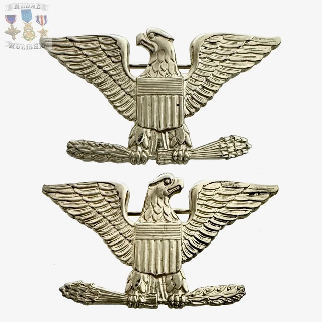 KOREAN WAR U.S. Marine Corps Colonel 🦅 Eagle Insignia Gemsco Ser. 220 £ ...