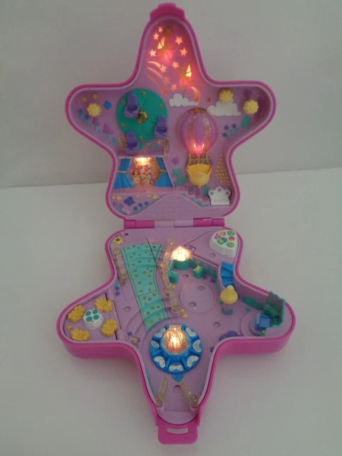 VINTAGE POLLY POCKET Fairy Light Up Star Wonderland Compact Working ...