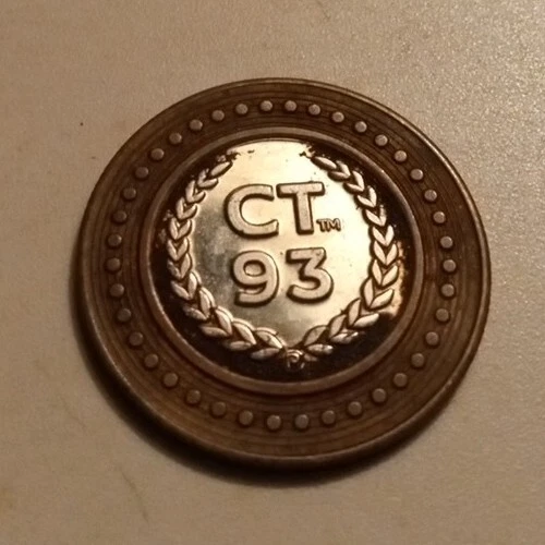 VINTAGE VANBROOK CT 93 Bimetal Security Token $25.00 - PicClick