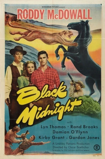 BLACK MIDNIGHT 1949 Starring Roddy McDowall, Kirby Grant, Rand Brooks £ ...
