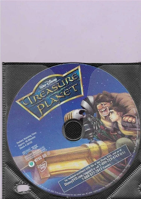 TREASURE PLANET (2002) - DVD - DISC ONLY - Joseph Gordon-Levitt $3.00 ...