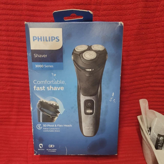 PHILIPS WET OR Dry Electric Shaver Series 3000 5D Pivot & Flex Heads - S3133 £14.00 - PicClick UK