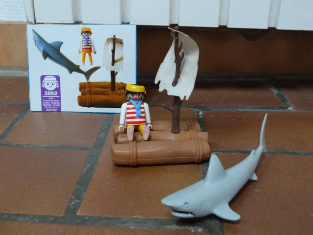 PLAYMOBIL 3862 PIRATE naufragé requin Complet EUR 10,00 - PicClick FR