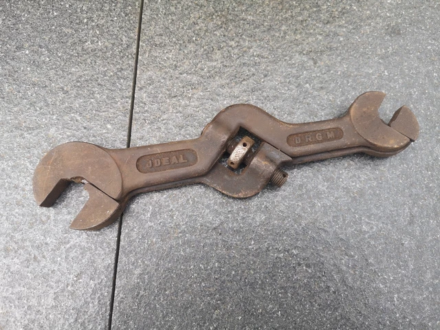 IDEAL DRGM SCHRAUBENSCHLÜSSEL Bordwerkzeug altes Werkzeug EUR 35,00 ...