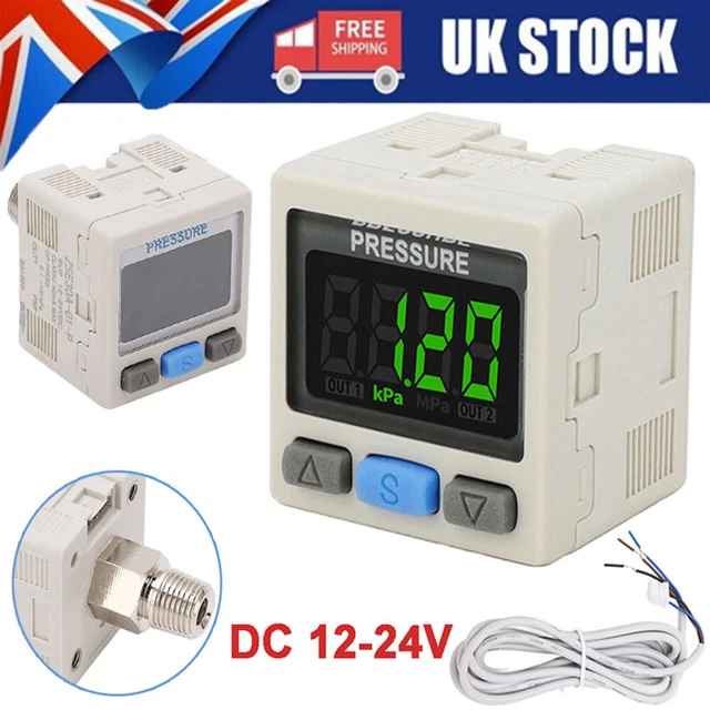DIGITAL PRESSURE SWITCH RC 1/8in Air Pressure Regulator Valve Pneumatic ...