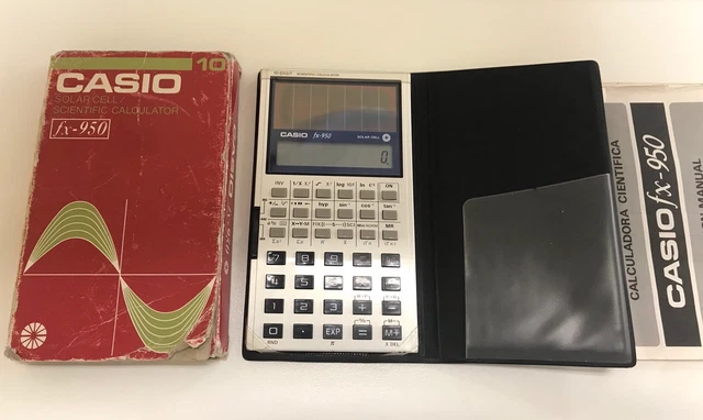 SCIENTIFIC CALCULATOR CASIO FX-950 - Solar cell - Ultra rare EUR 24,90 ...