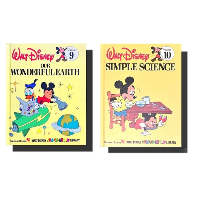 LOT 2 WALT Disney Simple Science Wonderful Earth Fun-To-Learn Library ...