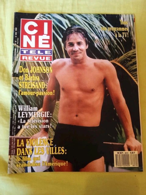 CINÉ TÉLÉ REVUE de 1988 - Don Johnson, Nicole Courcel, Dave, Fernand Sardou EUR 8,00 - PicClick FR