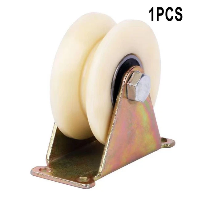 GROOVED ROLLER NYLON Track Pulley V / U V Nylon With Stand 30mm Door ...