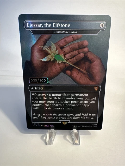 FEUILLE SÉRIALISÉE ELESSAR the Elfstone (Cloudstone Curio) #35/100 EUR 67,77 - PicClick FR