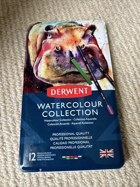DERWENT WATERCOLOUR COLLECTION Pencils Set Of 12 £9.99 - PicClick UK