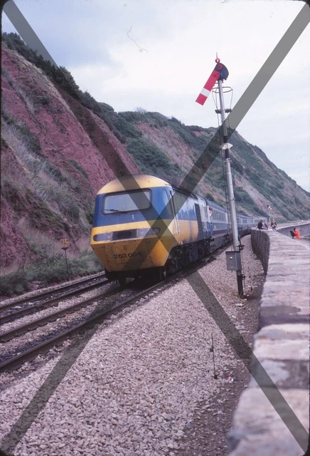 RAILWAY LOCOMOTIVE 35MM Slide – Class 253 004 Intercity Hst Dawlish Sea ...