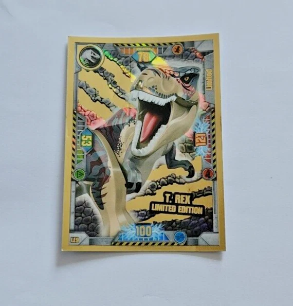 LEGO JURASSIC WORLD Trading Card Series 1 LE9 T-REX Limited Edition ...