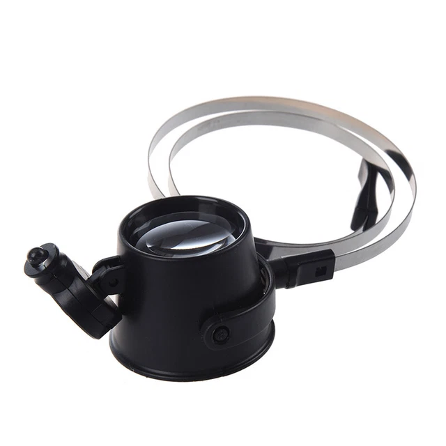 15X LOUPE ECLAIRANTE / LED Loupe des yeux pour Reparation des Horloges ...
