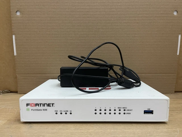 FORTINET FORTIGATE-50E FIREWALL Security Appliance with PSU Fortinet FG-50E £140.00 - PicClick UK