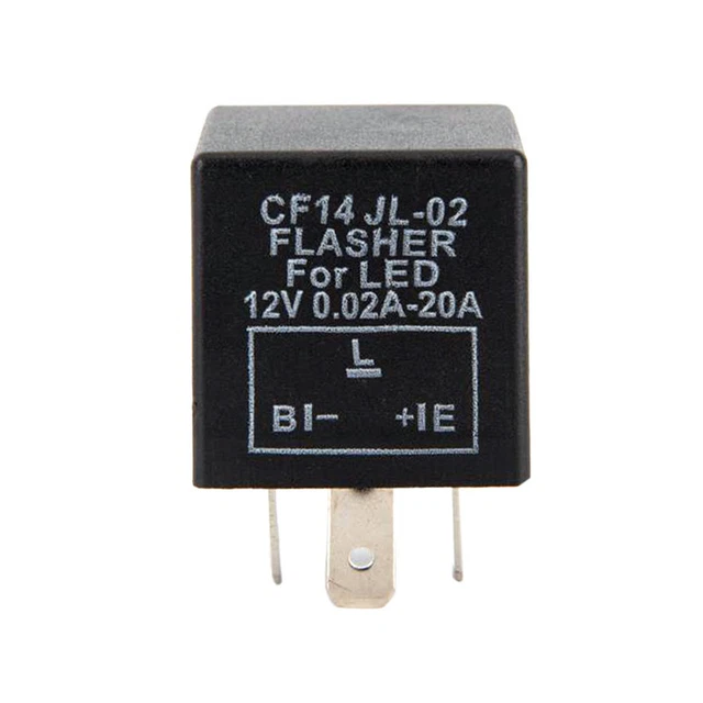 3-PIN CF14 JL-02 EP35 Car LED Flasher Relay Fix Turn Signal Hyper Flash ...