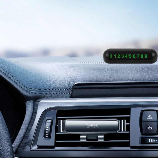 TEMPORARY CAR PARKING Card Moving Number Internal Dashboard Display £6. ...