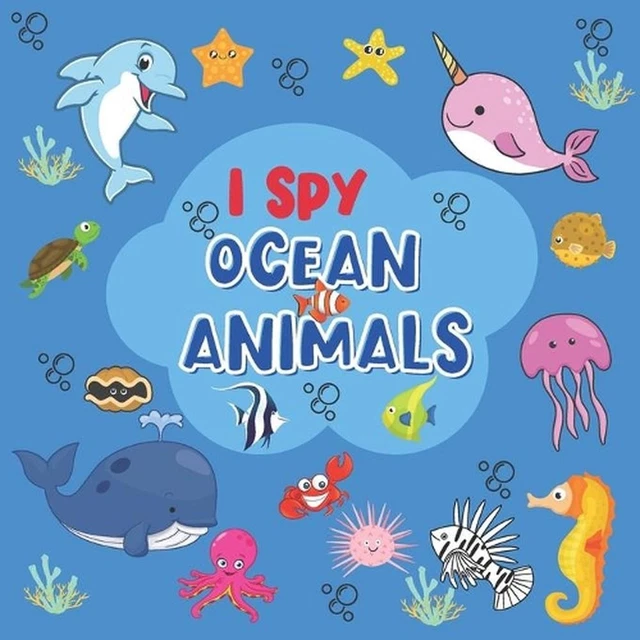 I SPY OCEAN Animals: Coloring and Guessing Game for Toddler, Preschool ...