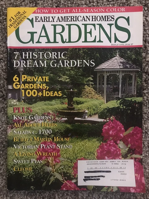 VINTAGE SPRING 1998 Early American Homes Gardens Magazine Get All ...