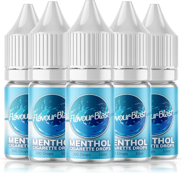 FLAVOUR BLAST MENTHOL Drops for Cigarette Filters 5 Pack Long-Lasting ...