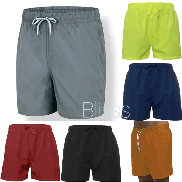 MEN'S SWIM SHORTS Swimming Running Gym Board Shorts Trunks Swimwear ...