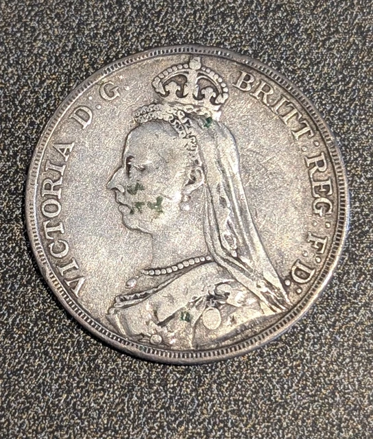 1890 CROWN QUEEN Victoria Silver Coin Crown £31.90 - PicClick UK