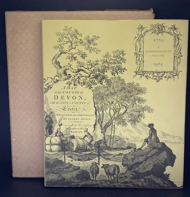 UNE CARTE DU COMTÉ DE DEVON & VILLE Exeter 1795 - 1965 Benjamin Donn ...
