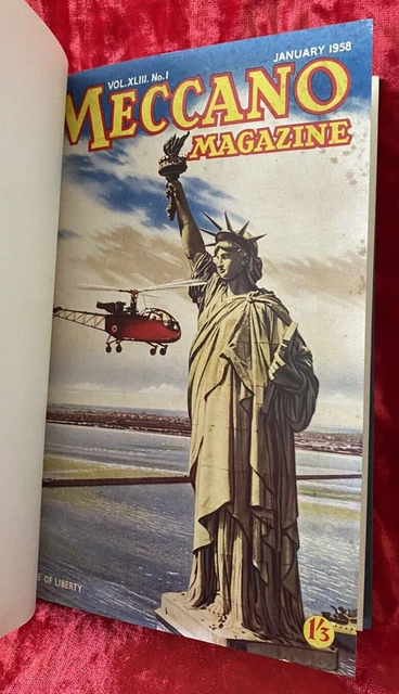 VINTAGE 1958 BOUND 12 Issue Set Meccano Magazines Hornby Trains Dinky ...