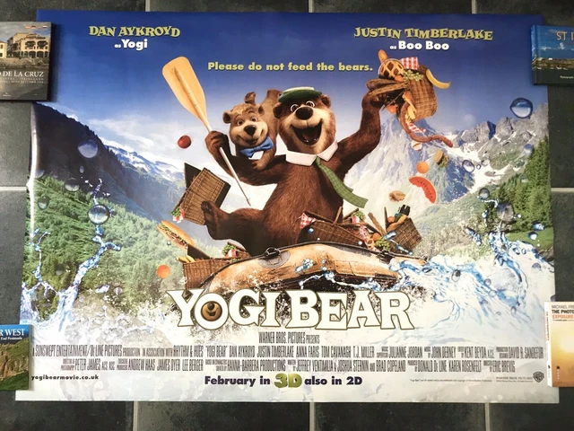 YOGI BEAR BRITISH Quad RAFT Movie Film DS Poster DAN AYKROYD JUSTIN ...
