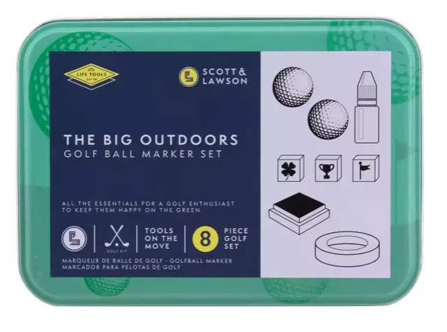 SCOTT & LAWSON The Big Outdoors Golf Ball Marker Set £8.99 - PicClick UK