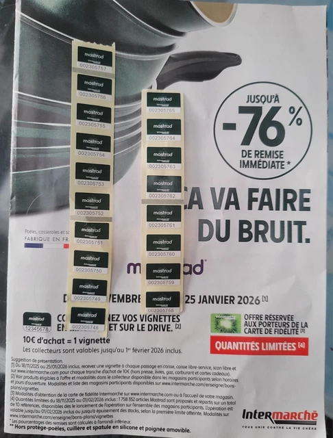 20 VIGNETTES INTERMARCHÉ 2025 Mastrad EUR 5,10 - PicClick FR