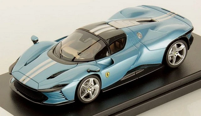 FERRARI DAYTONA SP3 closed roof Avio Blue Metallic 1:43 Looksmart ...