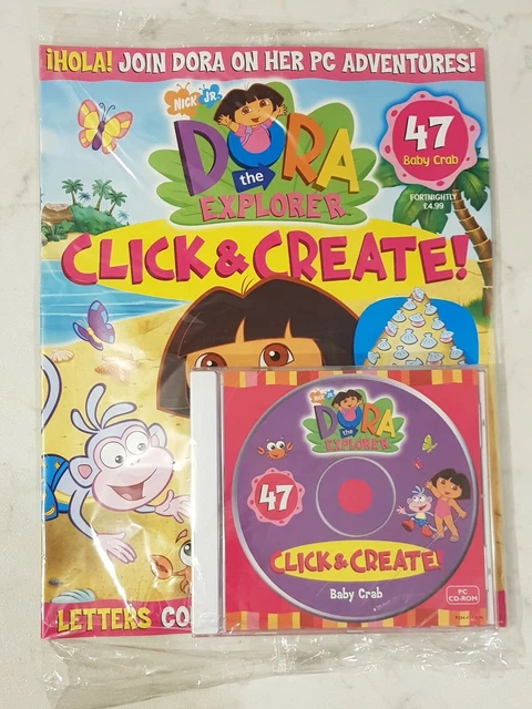 DORA THE EXPLORER Click & Create PC CD Rom With Magazine New & Sealed £ ...