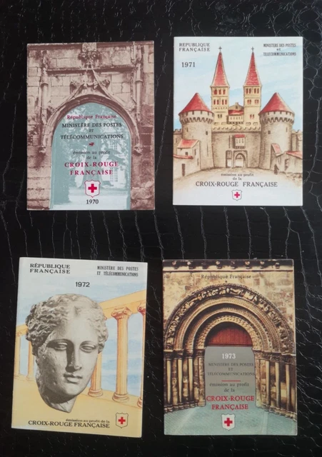 TIMBRE FRANCE ANNÉES 1970/1971/1972/1973 lot de 4 carnets Croix Rouge neufs** EUR 1,50 - PicClick IT