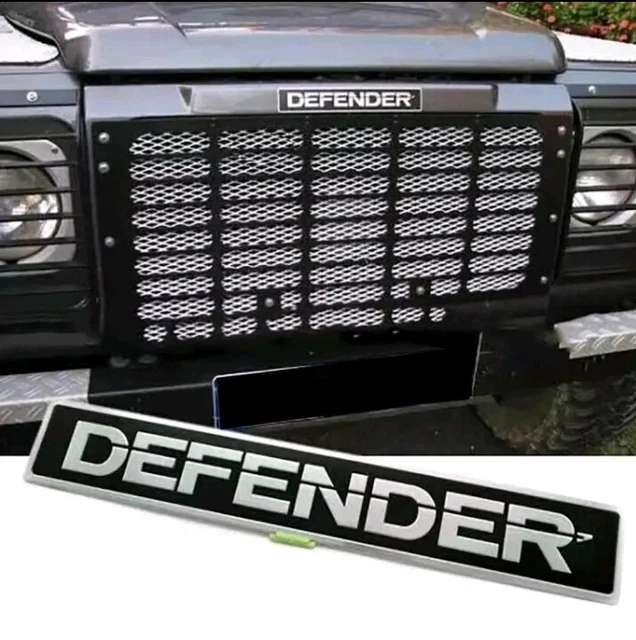GENUINE LAND ROVER Defender Front Grille Panel Badge Decal Btr1045 £27. ...