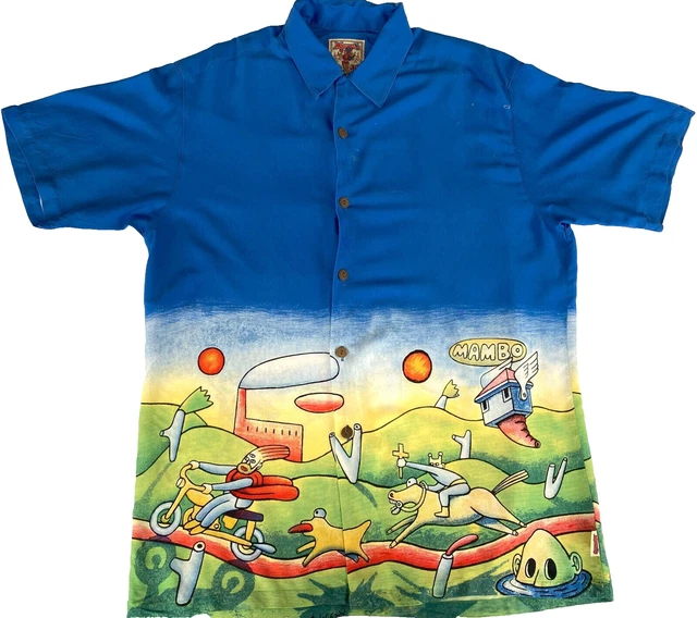 VINTAGE MAMBO LOUD shirt - Jesus Bicycle, Reg Mombassa - Size XL - See ...