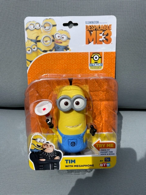 TIMFIGURINE PARLANTE Moi Moche et Méchant 3 Minion Tim with megaphone ...