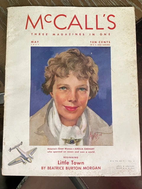 1937 MCCALLS MAGAZINE - Amelia Earhart First Lady of Aviation £77.57 ...