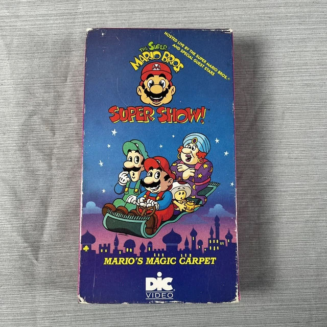 SUPER MARIO BROS. Super Show 1 "Marios Flying Carpet" (VHS, 1989) Non ...