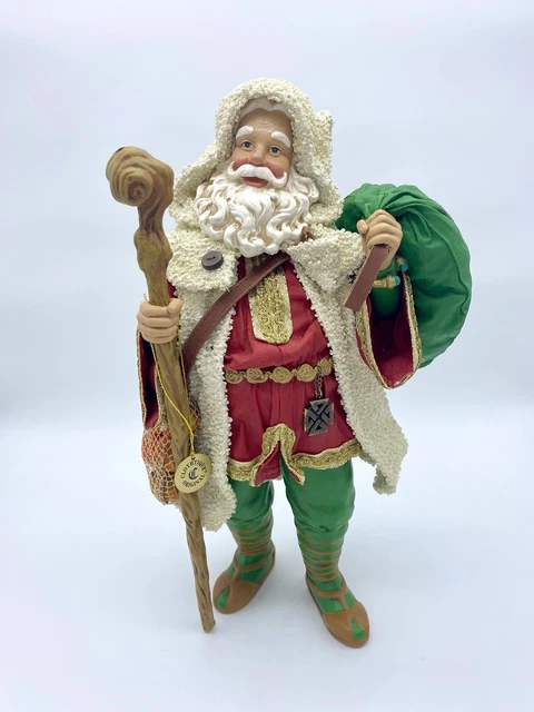 VINTAGE CLOTHTIQUE CELTIC Father Christmas Irish Santa Claus Figurine ...