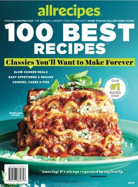100 BEST RECIPES: Allrecipes Magazine 2024 - BRAND NEW £8.72 - PicClick UK