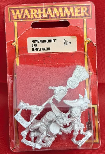 CITADEL MINIATURES - GW Warhammer - Command group Temple Guard ed. 1998 ...