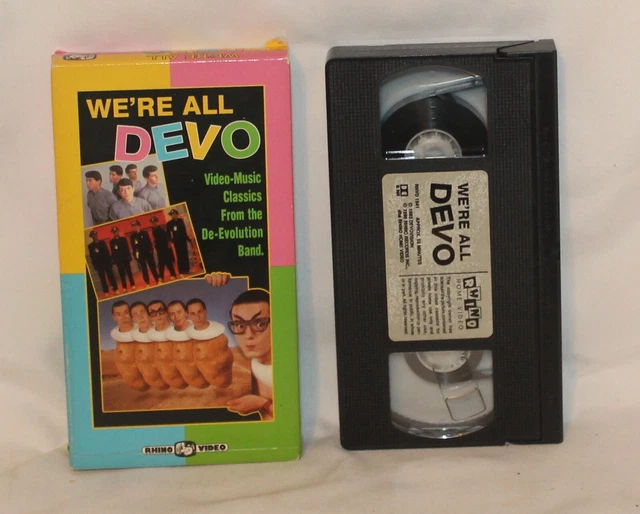 DEVO: WE’RE ALL DEVO VHS Rhino Home Video 1990 Jocko Homo Whip It Music Videos £18.06 - PicClick UK