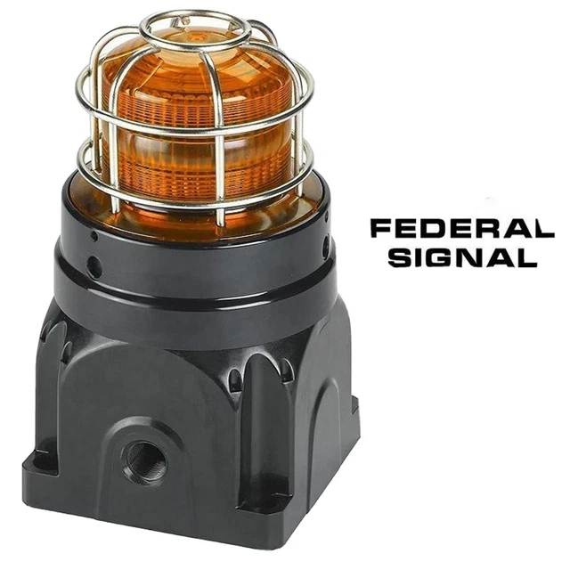 FEDERAL SIGNAL G-STR-024-D-A Global Series Strobe Beacon, Surface Mount ...