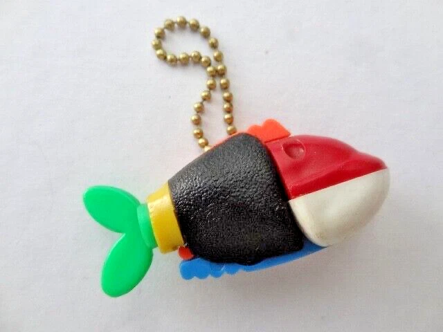 VINTAGE BIG HEAD fish dexterity take apart puzzle keychain sixties £18. ...