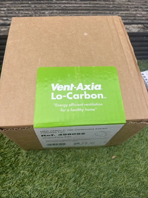 VENT-AXIA LO-CARBON NBR DMEV C 100 Continuous Extract Fan, Filter Less ...