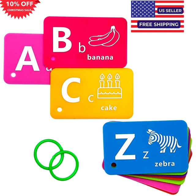 ABC FLASH CARDS for Kids Silicone by AcmeBasics Early Learning Toy for ...
