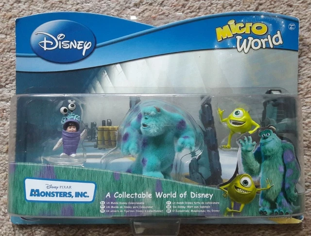 DISNEY PIXAR MICRO World Monsters Inc 3 set: Boo, Sully, Mike ...