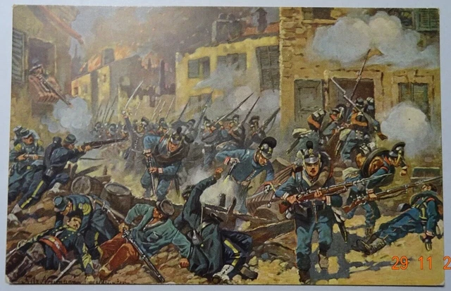 SCHLACHTENMALER FRITZ NEUMANN 1870 /71 Künstlerkarte Bild Nr.8 U125 EUR ...