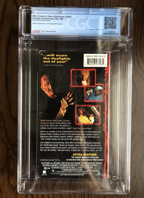 WES CRAVEN’S NEW Nightmare VHS Tape CGC 9.4 A+ £143.01 - PicClick UK